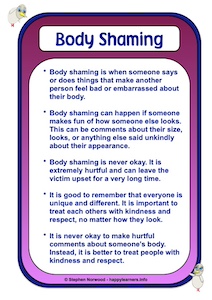 Body Shame Social Stories