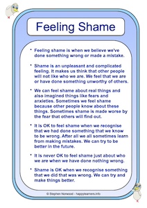 Feeling Shame Social Stories
