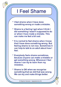 Feeling Shame Social Stories