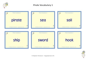 Pirate Vocabulary Cards