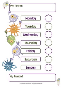 Moody Monster Reward Systems